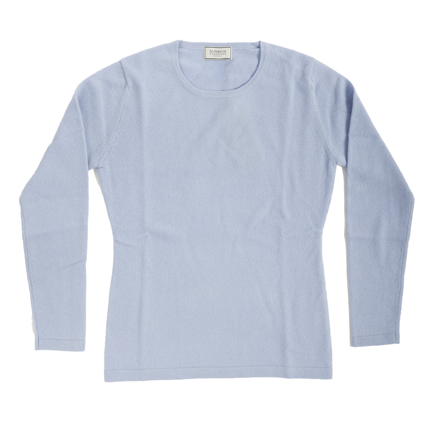 Women's 100% Cashmere Crew Neck Jumper - Rivera Blue – Dunedin Cashmere