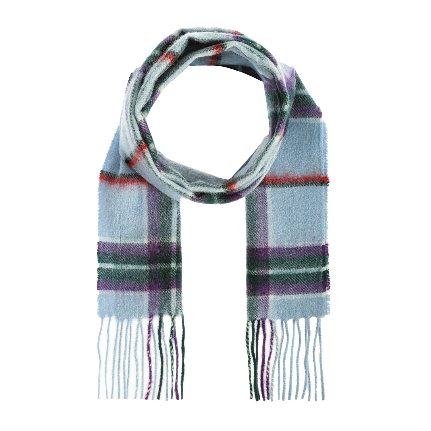 Edinburgh Cashmere Mini Scarf WORLD PEACE TARTAN | Dunedin Cashmere