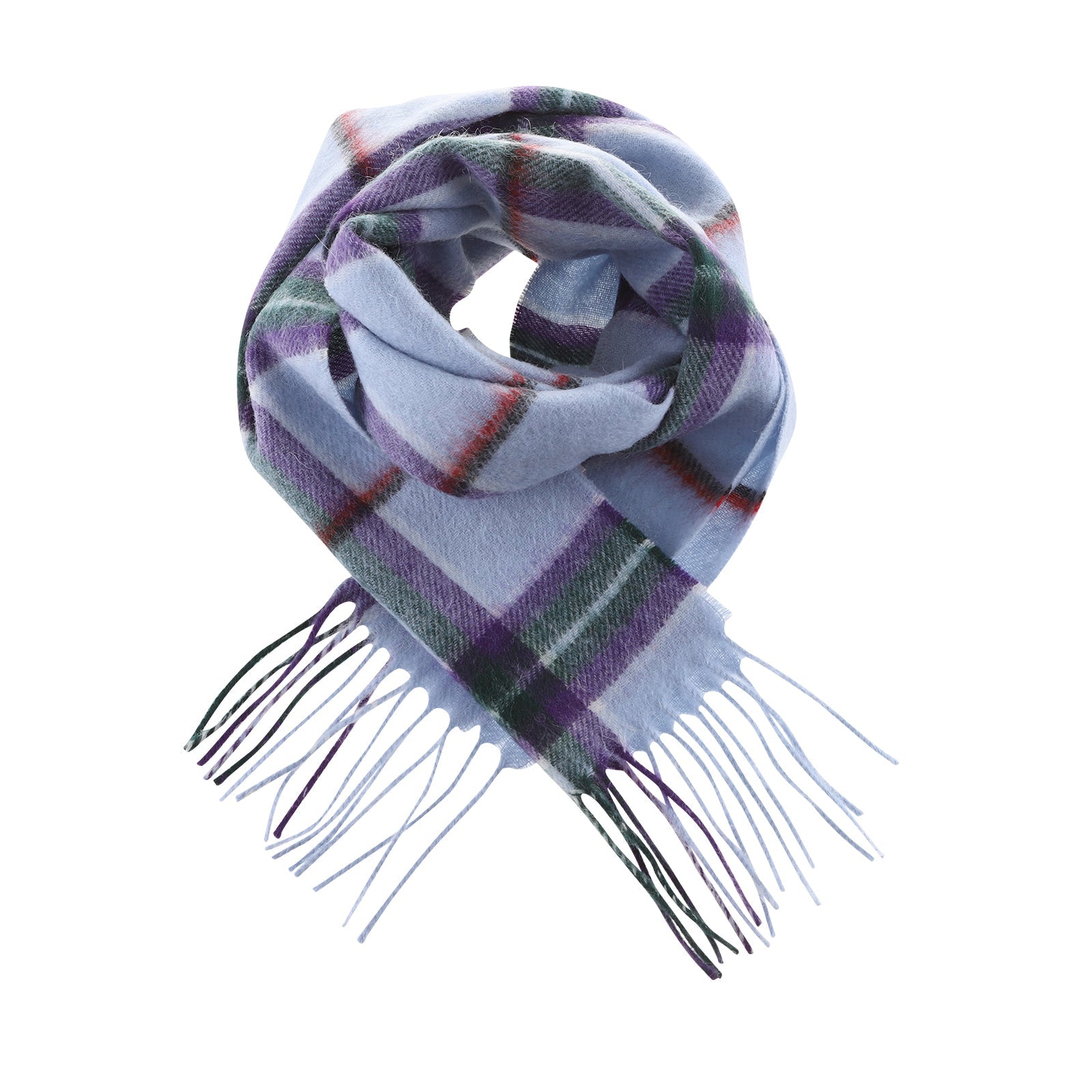 Mini Edinburgh Lambswool Scarf WORLD PEACE TARTAN | Dunedin Cashmere